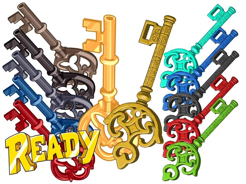 ReadyArtShop 20 Intricate Key Icons - ALL Materials