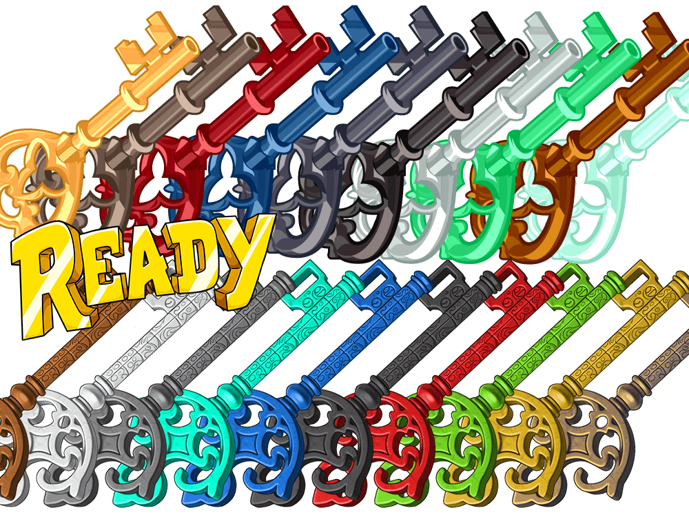 ReadyArtShop 20 Intricate Key Icons - ALL Materials